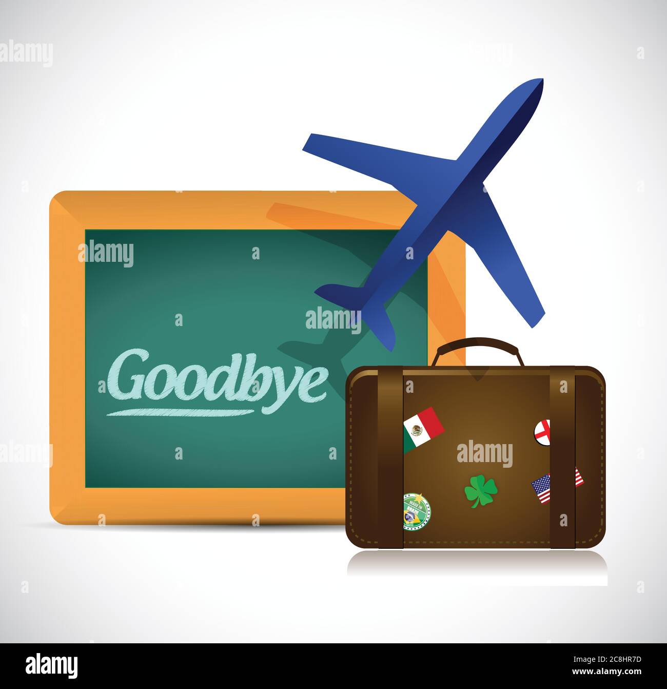 Concept leaving farewell goodbye Stock Vector Images - Alamy