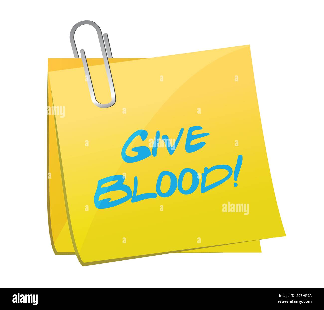 Give blood message written on a post. illustration design Stock Vector ...