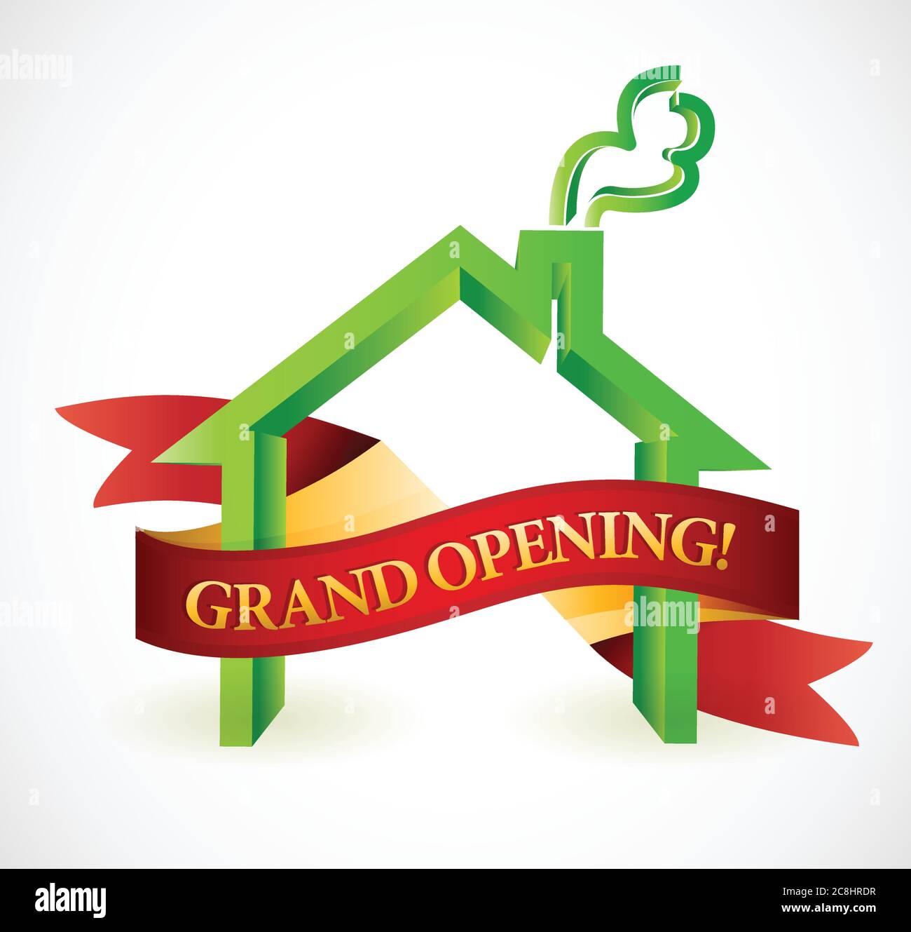Home or business grand opening banner illustration design Stock Vector ...