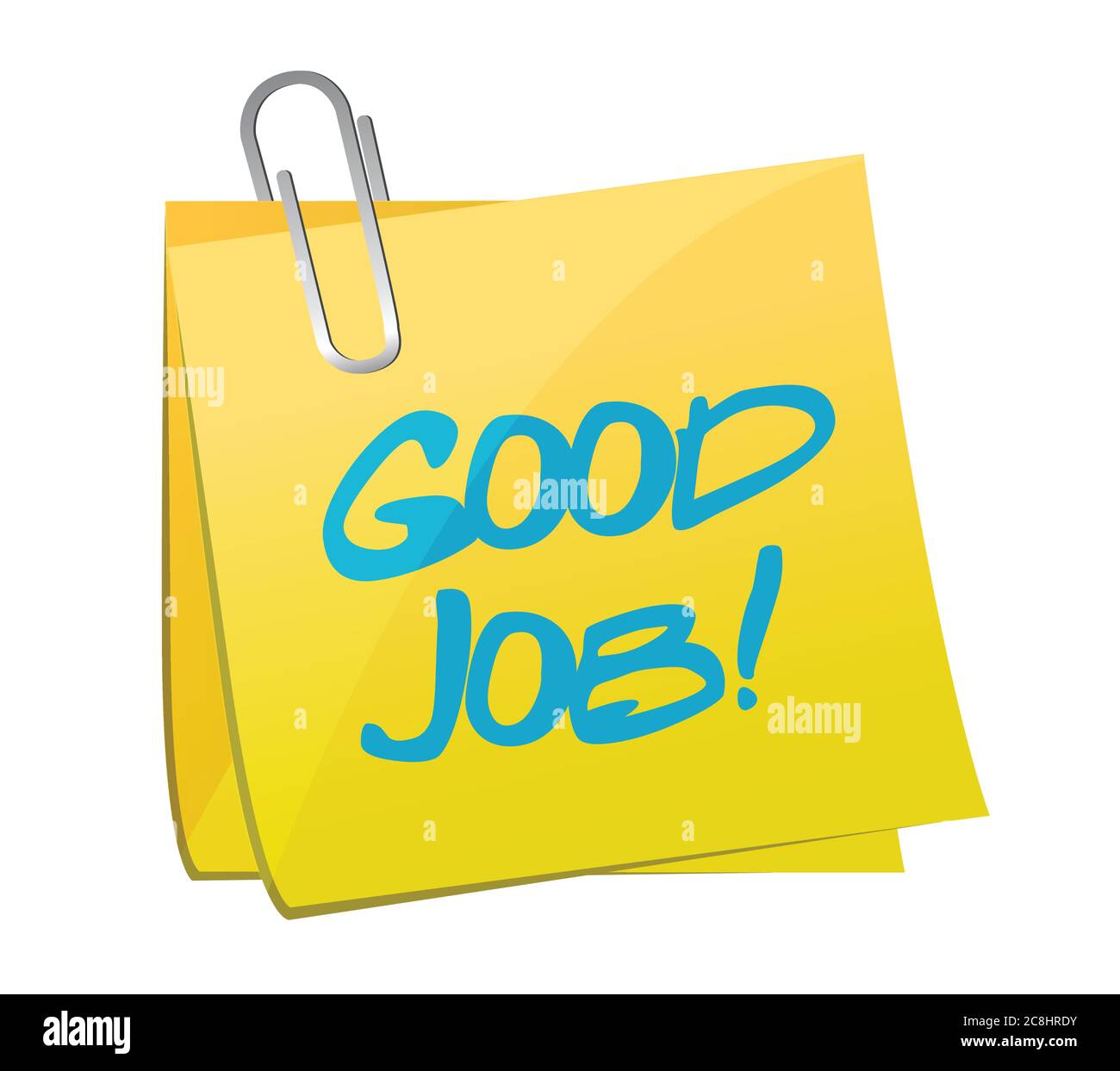 Good job post message illustration design over a white background Stock ...
