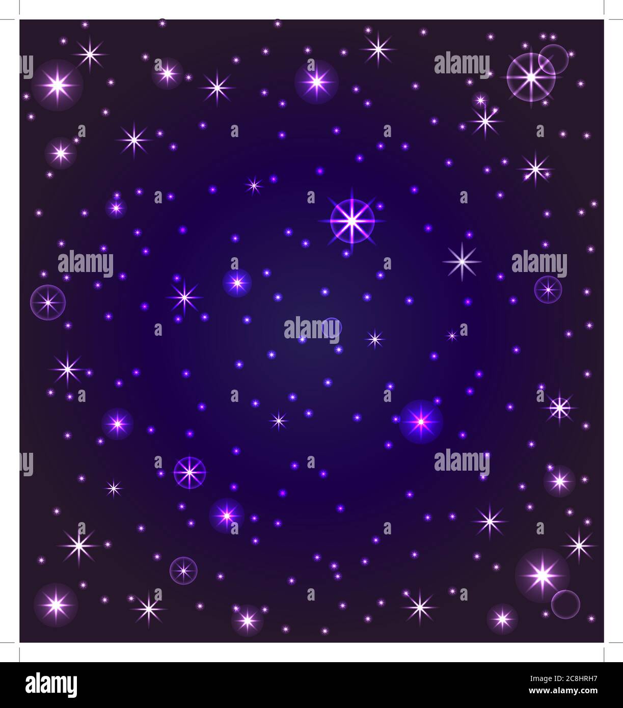 vector illustration of a night sky with a stars Stock Vector Image ...