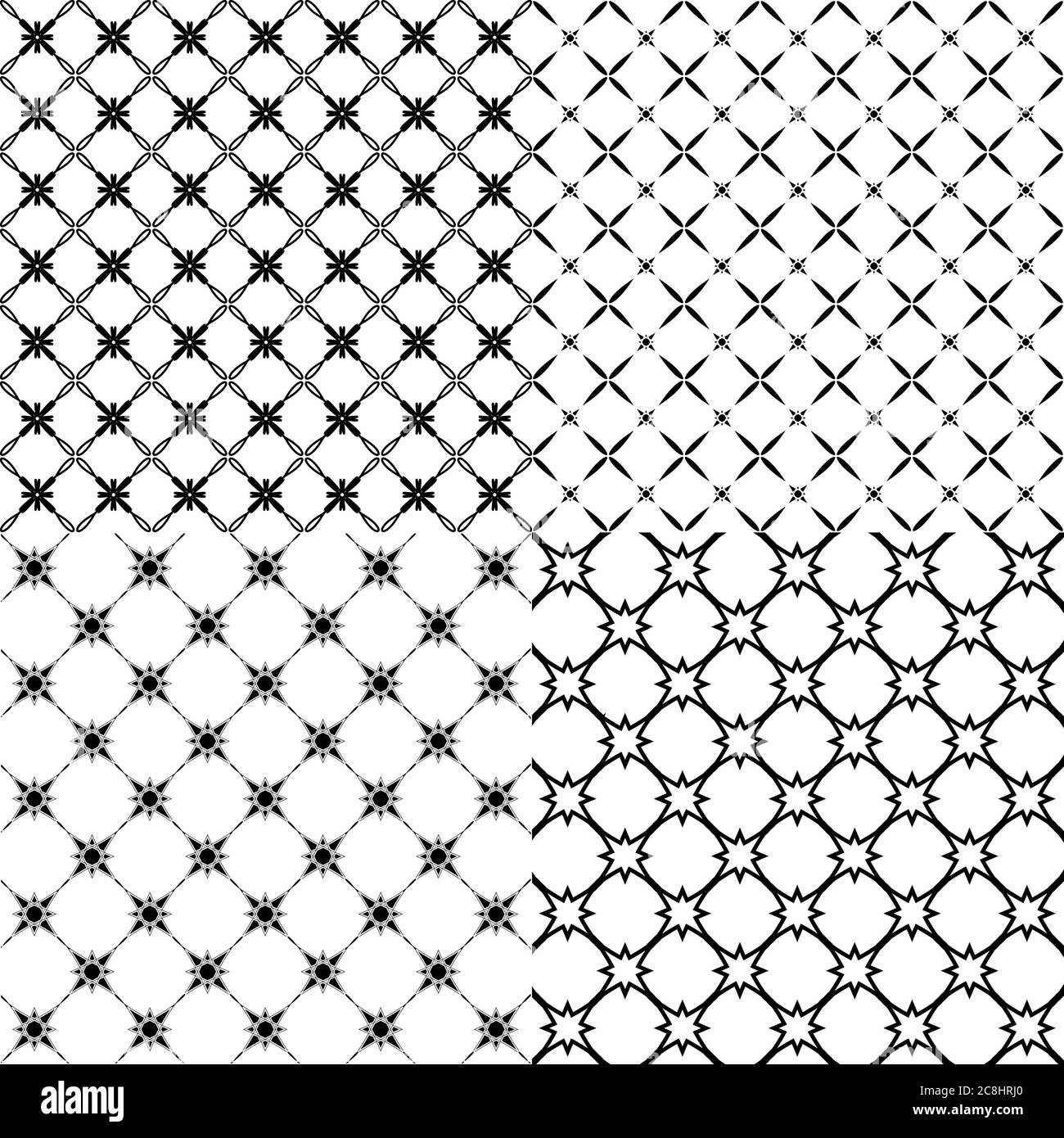 Vector illustration of a set of abstract patterns Stock Vector Image ...