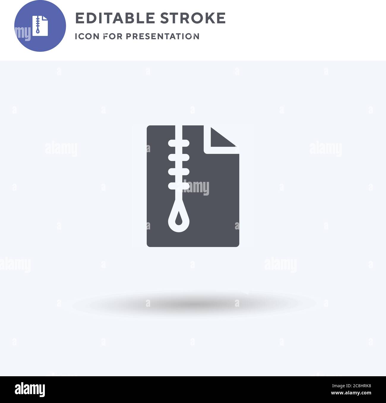 Compressed icon vector, filled flat sign, solid pictogram isolated on ...