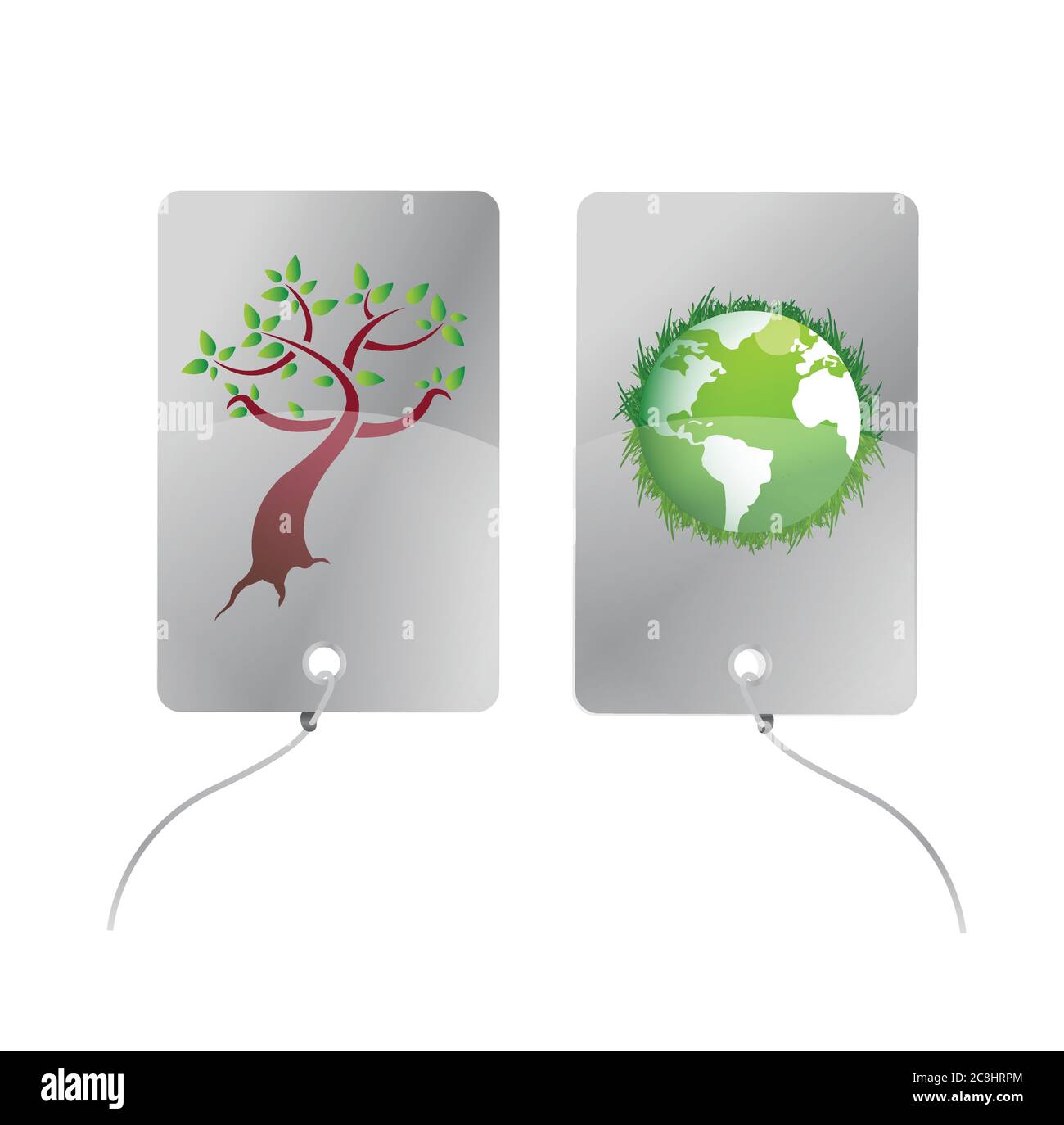 Eco tags illustration design over a white background Stock Vector Image ...
