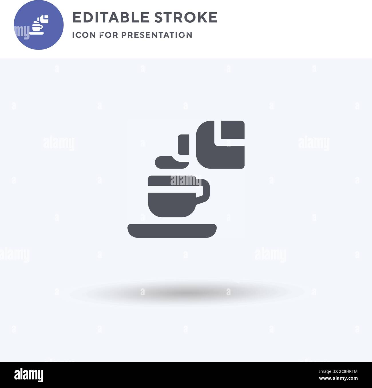 Whipped Cream icon vector, filled flat sign, solid pictogram isolated ...