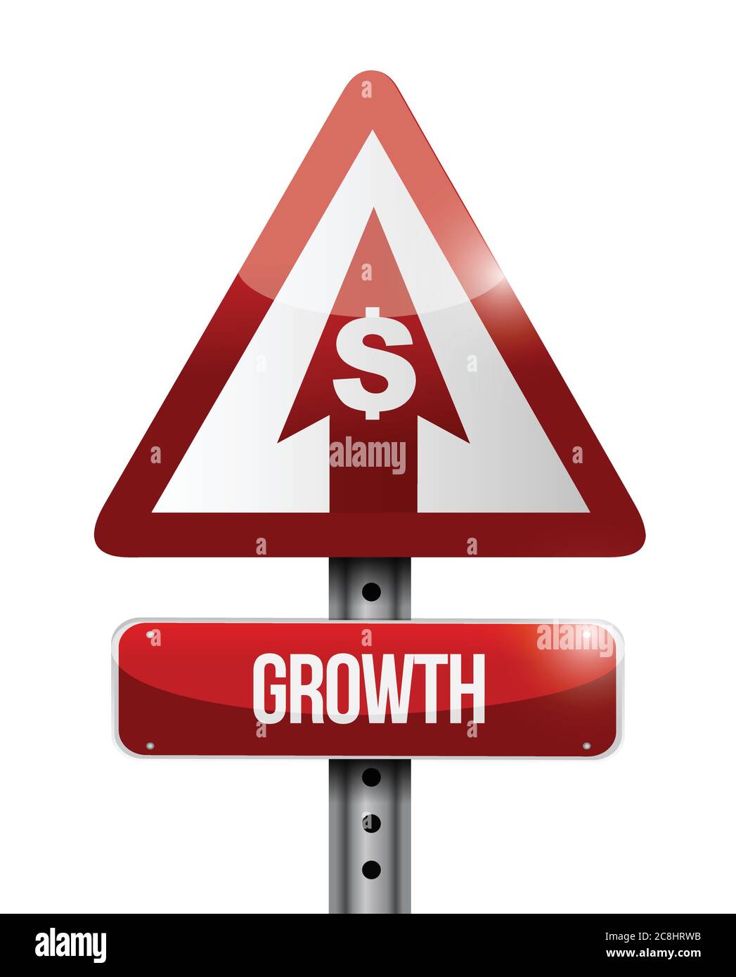 Growth sign illustration design over a white background Stock Vector ...