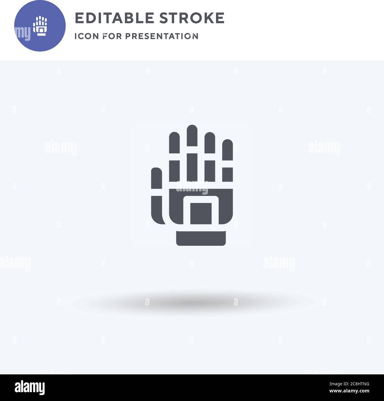 Prosthesis icon vector, filled flat sign, solid pictogram isolated on ...