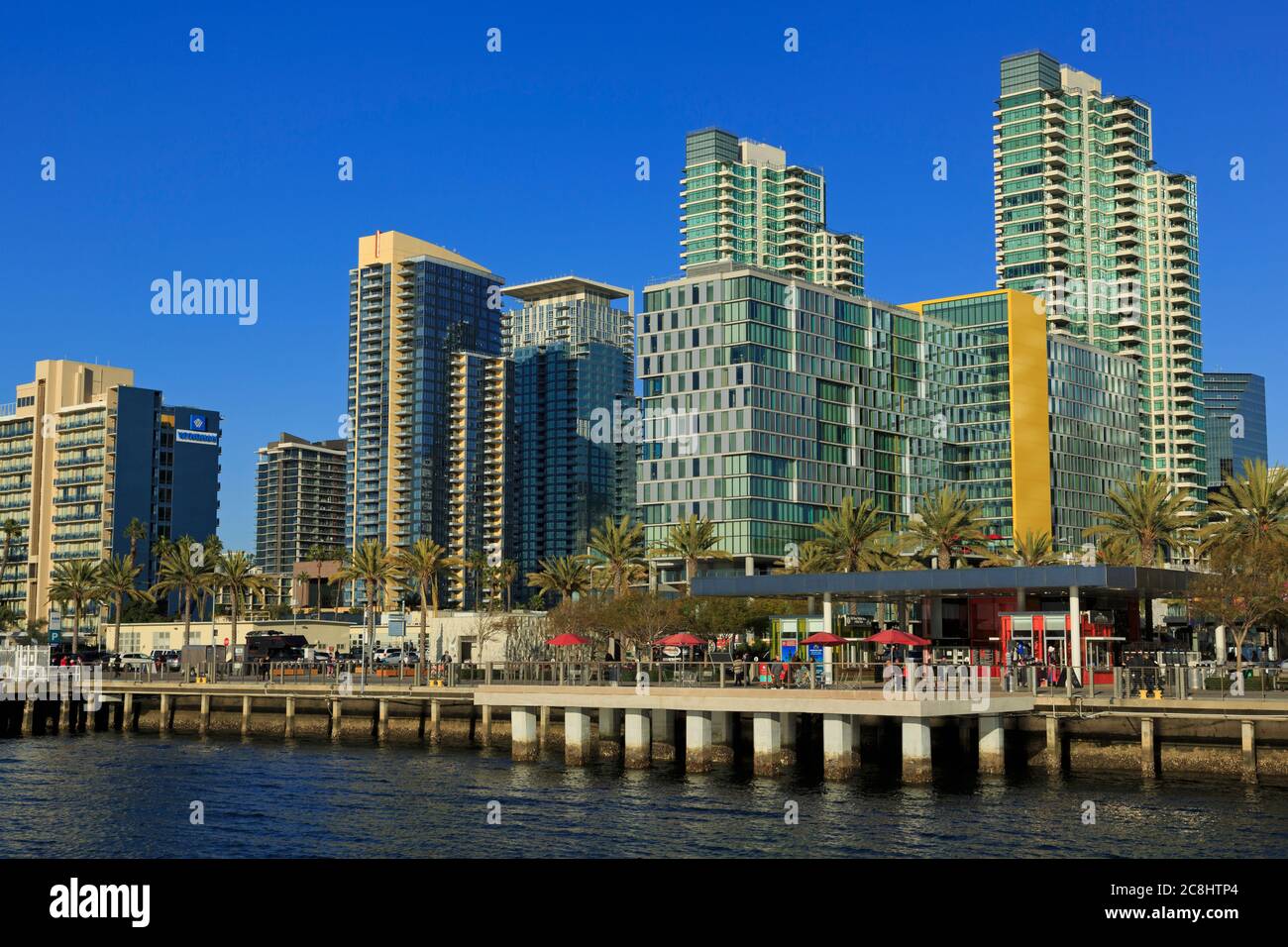 Skyline, North Harbor Drive, San Diego, California, USA Stock Photo - Alamy