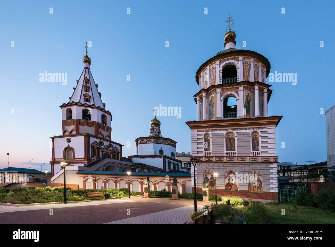 Russia, Irkutsk - June 30, 2020: The Cathedral of the Epiphany of the ...