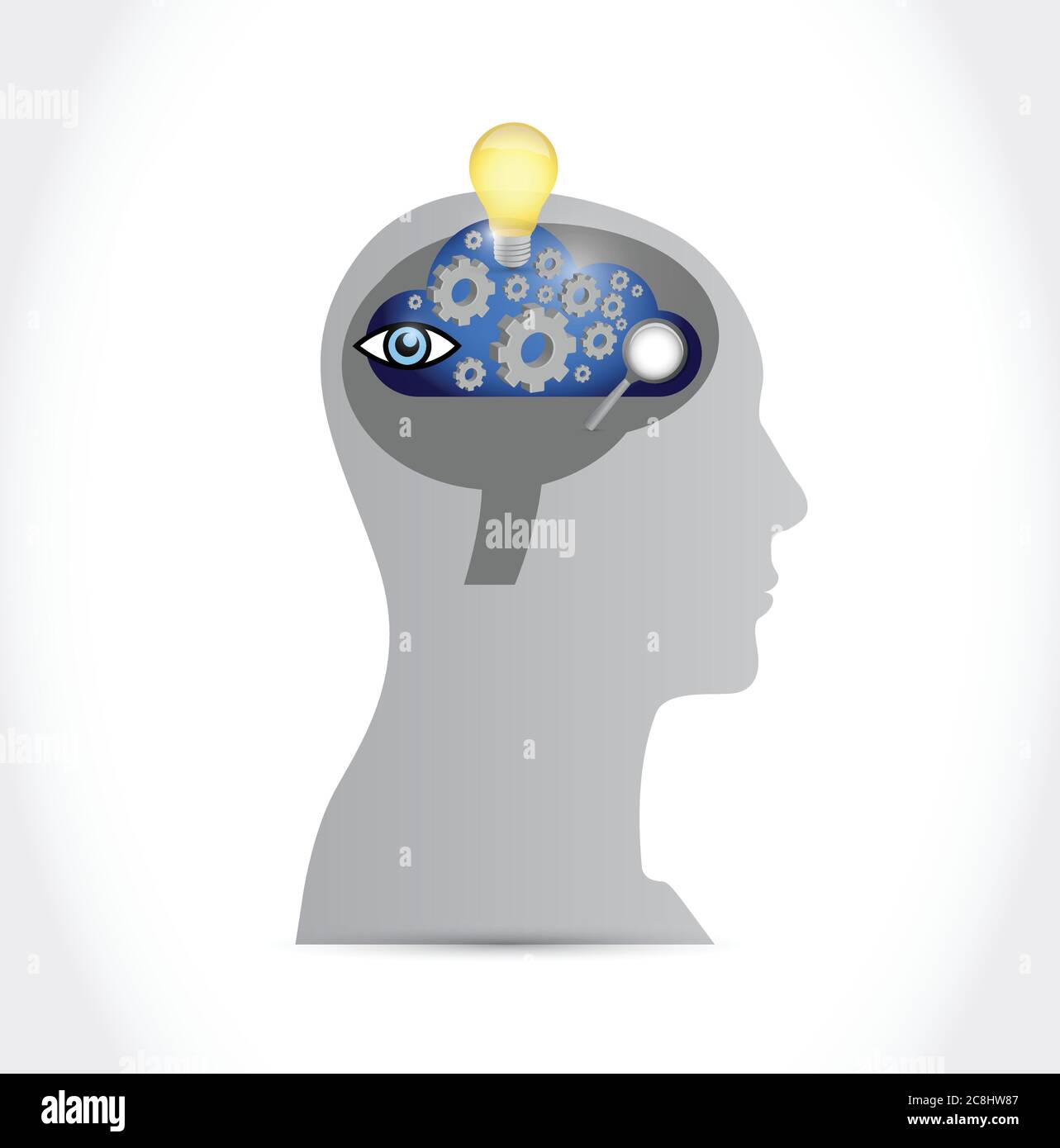 Brain Thinking Graphic