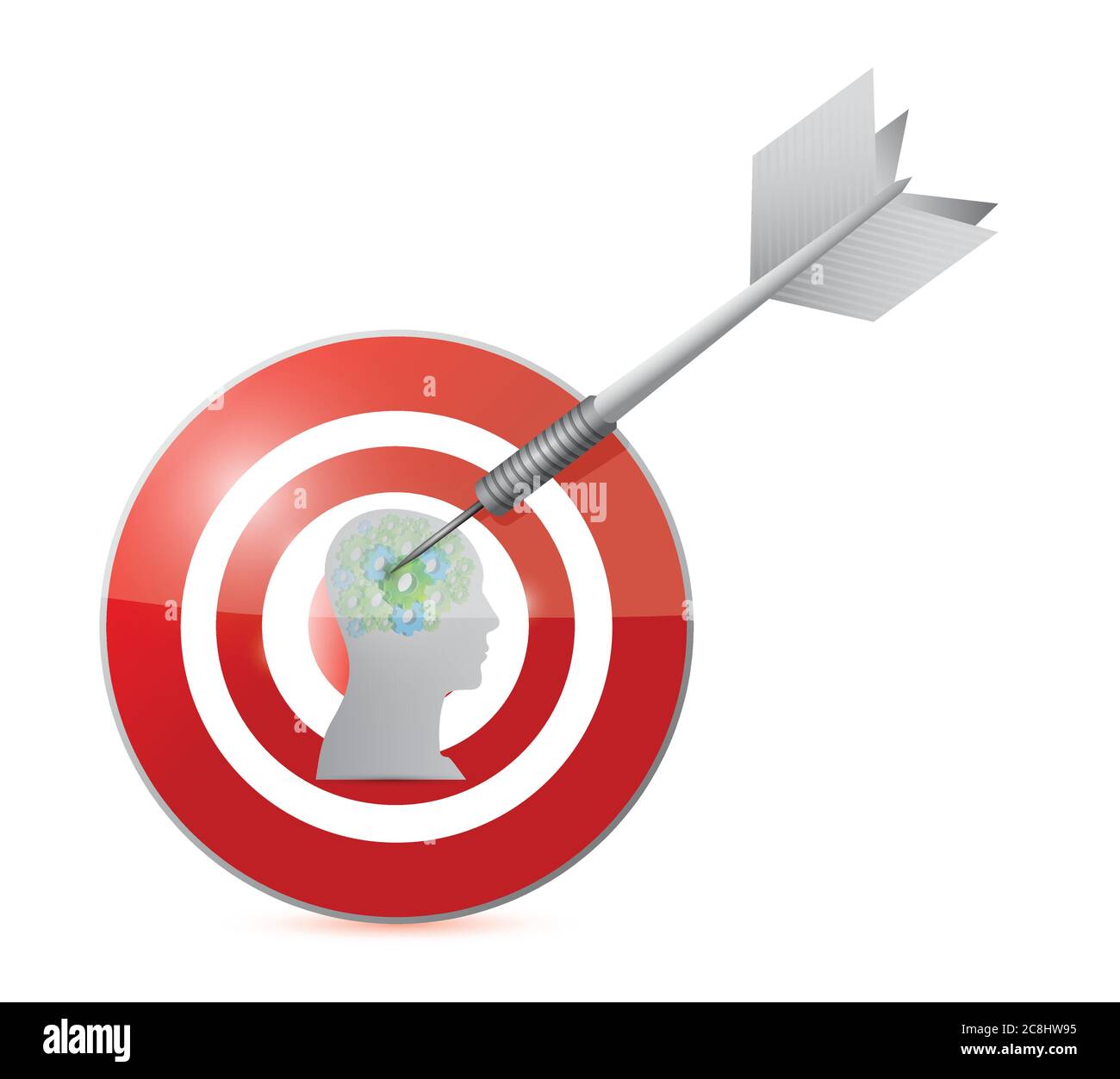 Target working people illustration design over a white background Stock ...