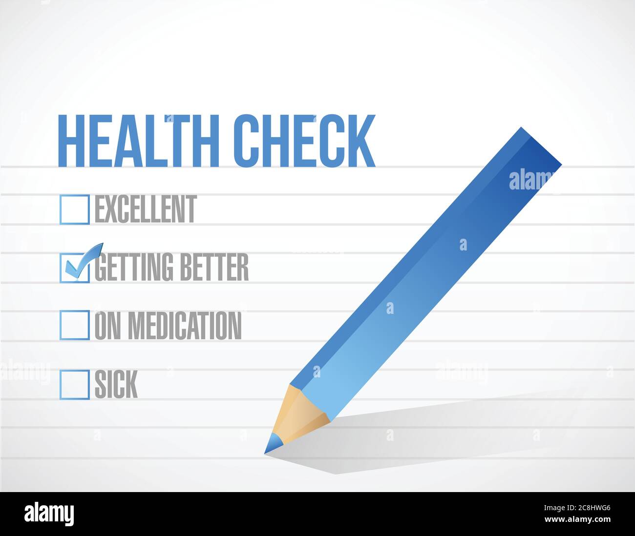 Health care check mark list illustration design over a white background ...