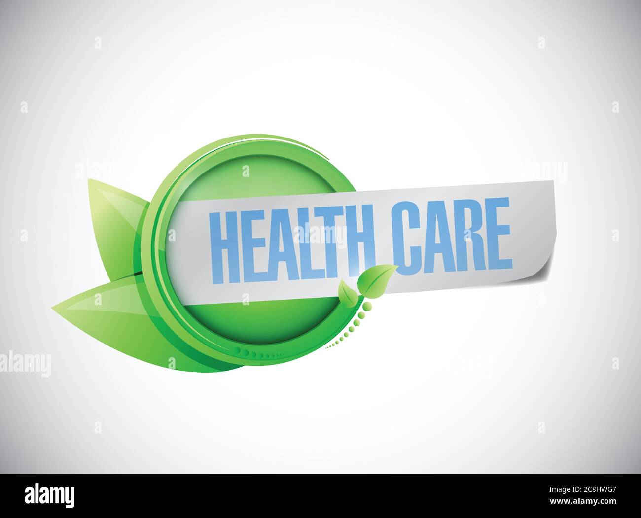 Health care sign illustration design over a white background Stock ...