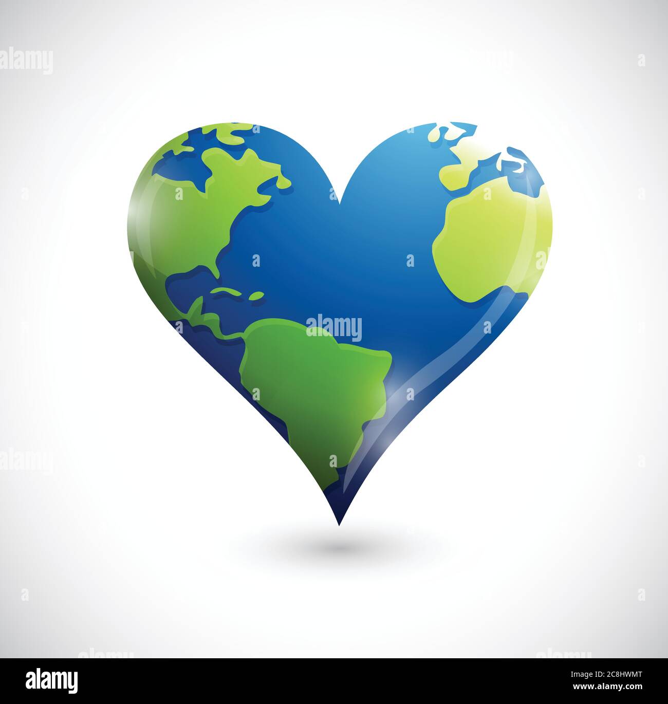Global heart Stock Vector Images - Alamy