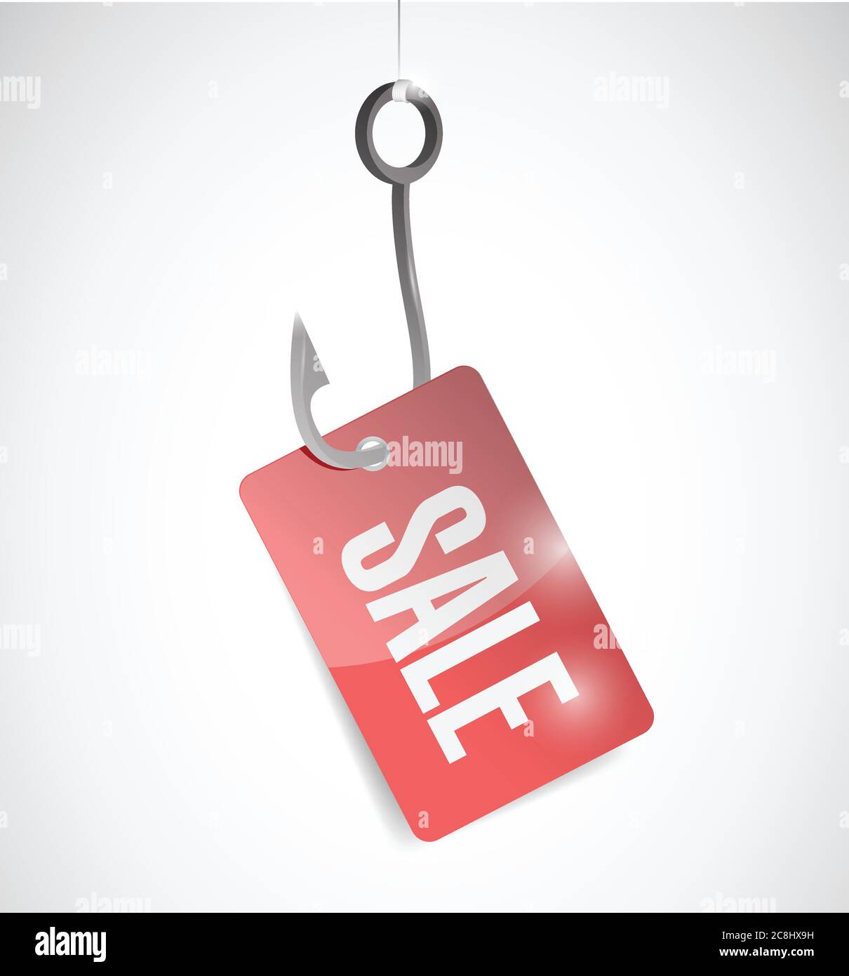 Fishing sale concept illustration design over a white background Stock ...