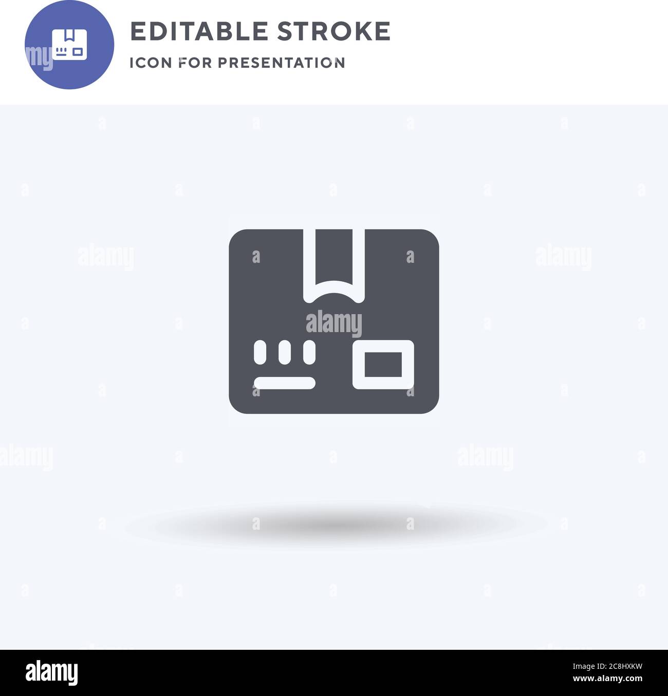 Packaging icon vector, filled flat sign, solid pictogram isolated on ...