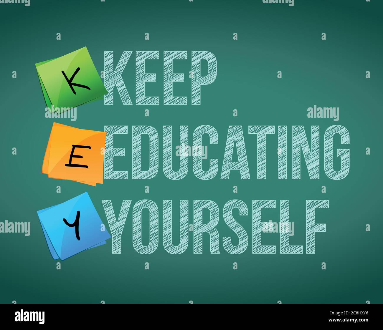 Keep yourself educating Stock Vector Images - Alamy