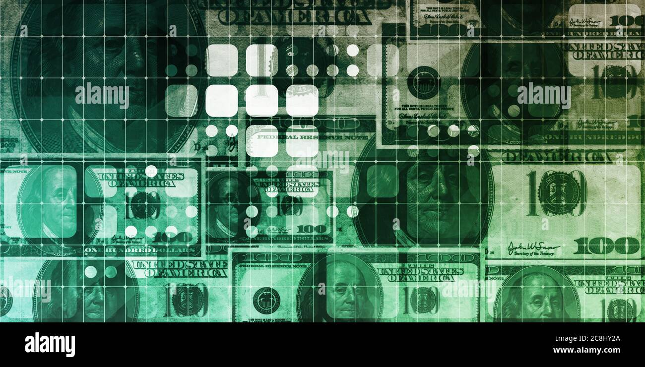 USD Money Solution as a Abstract Background Concept Stock Photo - Alamy