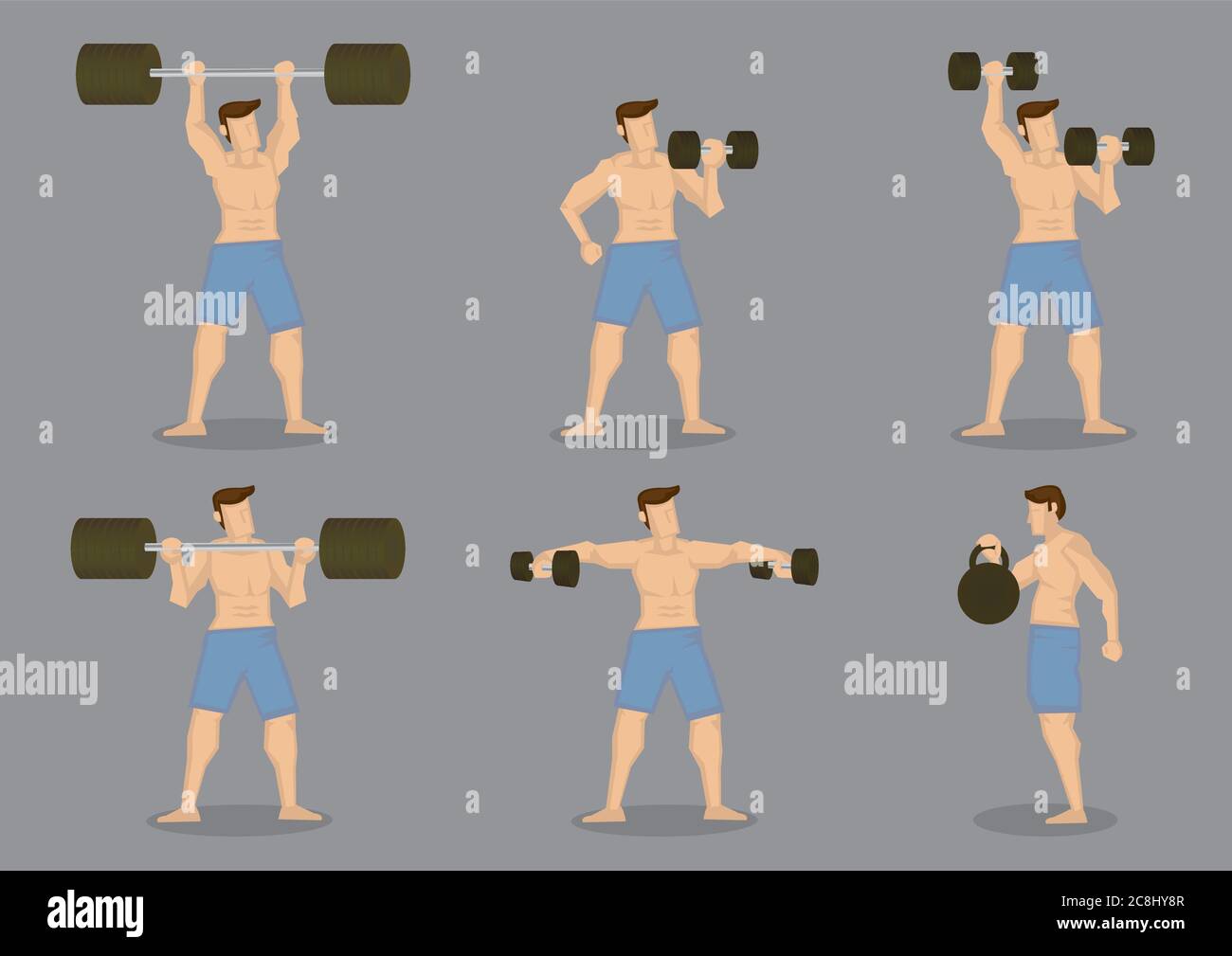 Beefcake man Stock Vector Images - Alamy