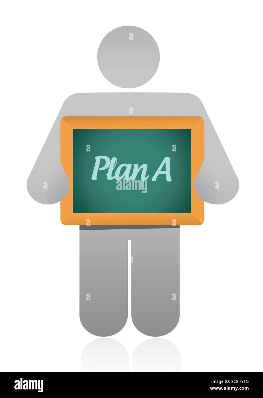 person with a blueprint in the hands illustration design Stock Vector ...
