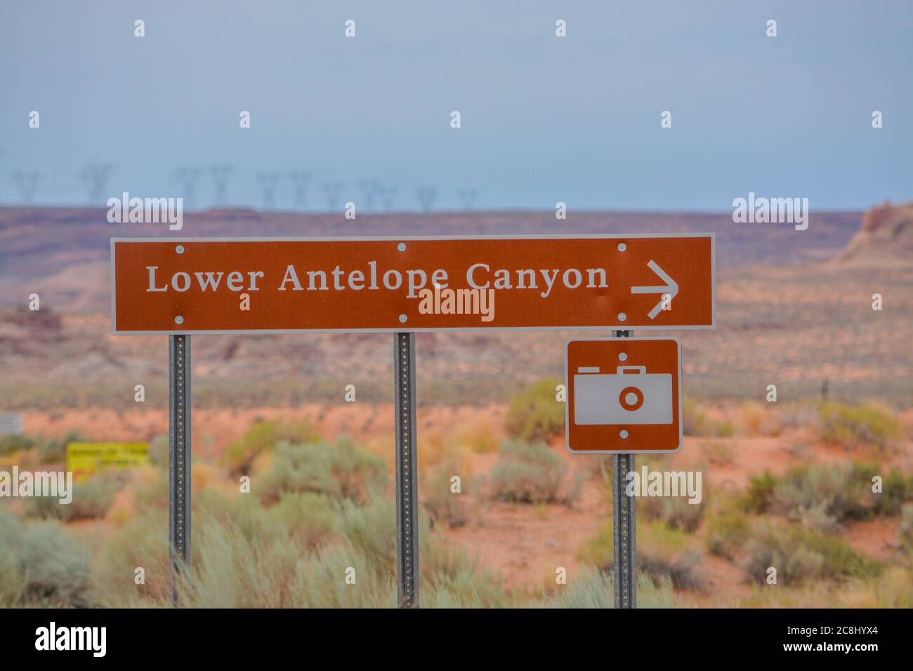Lower antelope canyon sign hi-res stock photography and images - Alamy