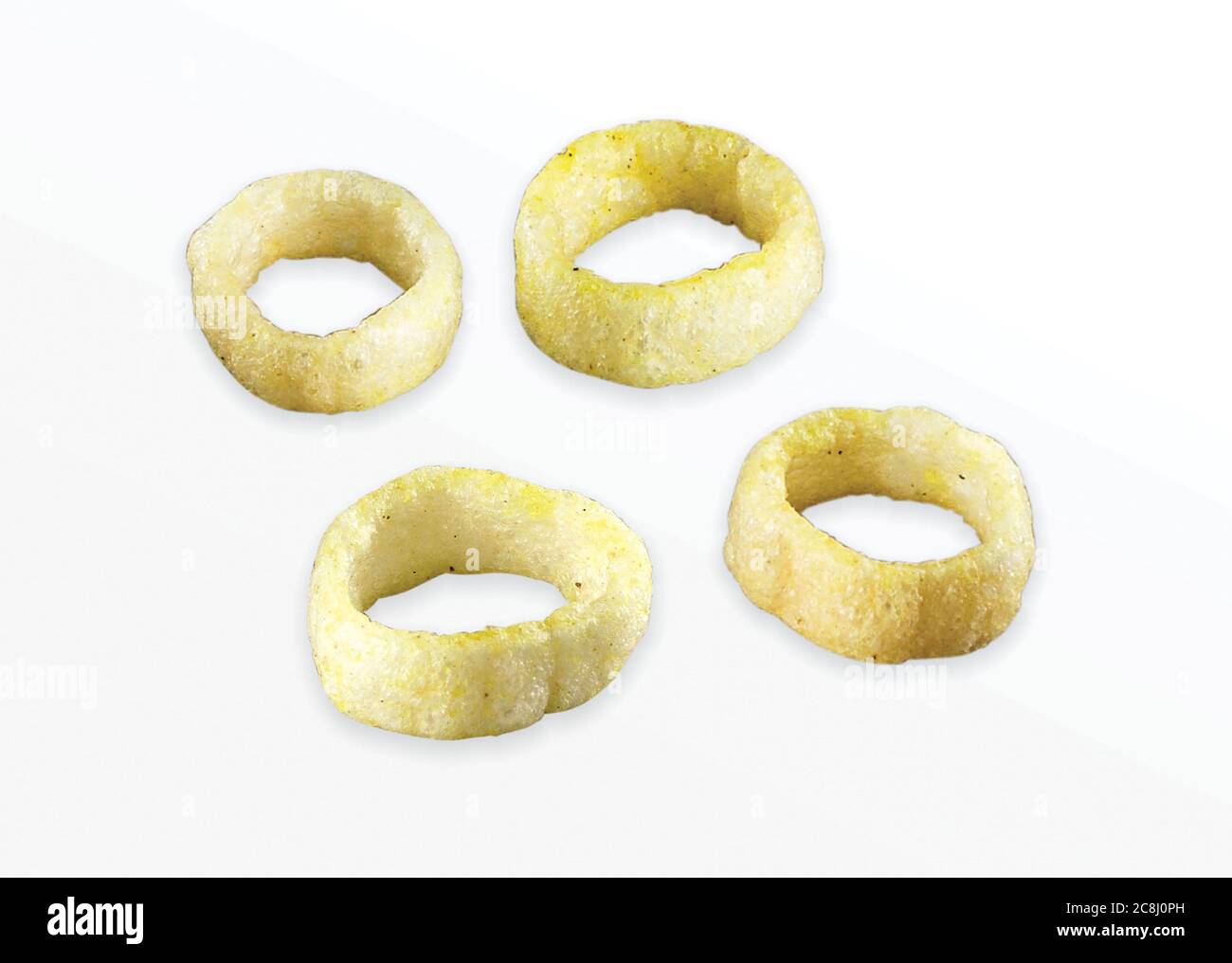 Pile of crispy Corn ring, Cream & Onion snack (Fryums - Frymus) in ...