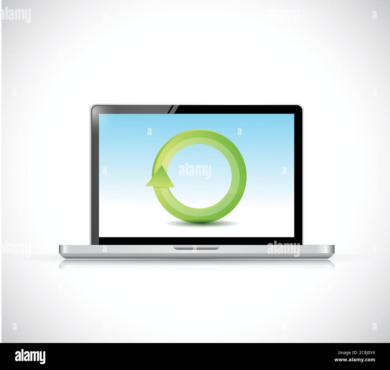 Laptop receiving Stock Vector Images - Alamy