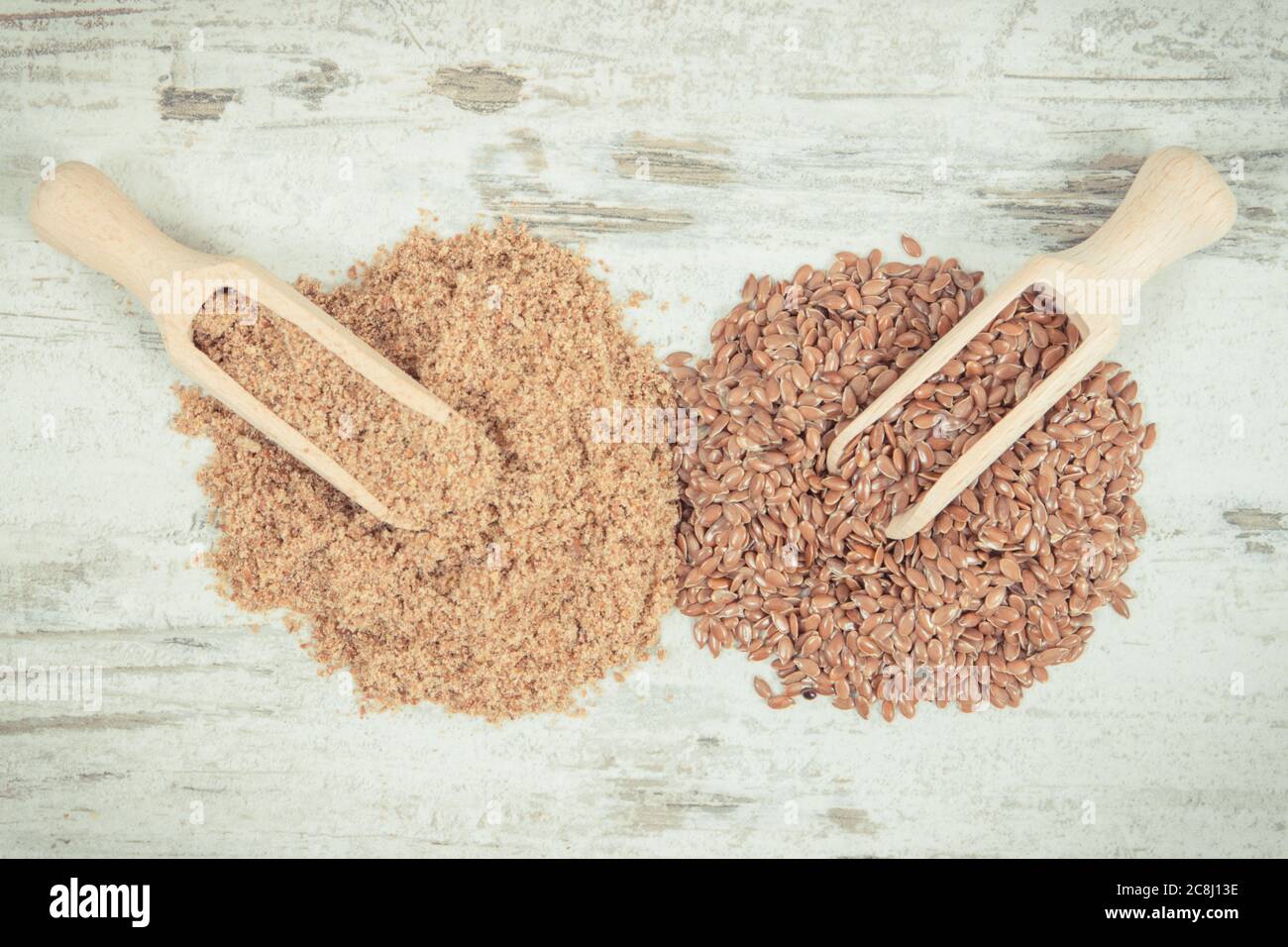 Linseed as healthy food containing natural vitamins, dietary fiber and ...