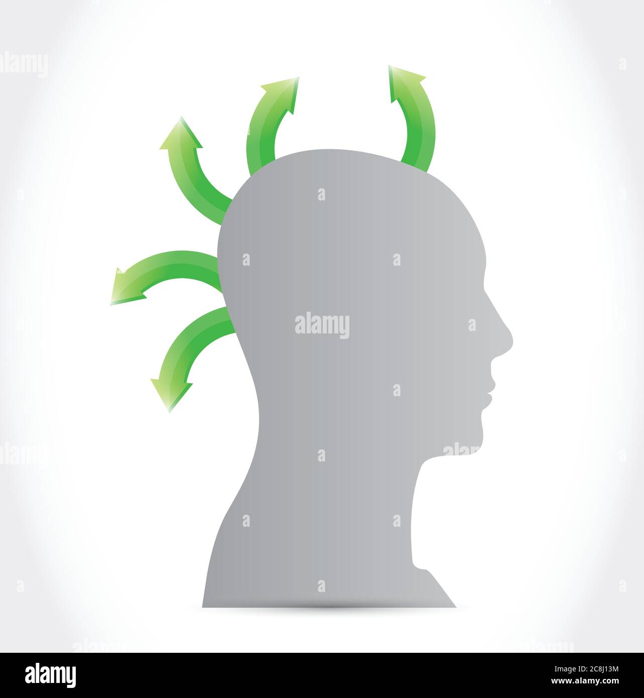 Destination arrows illustration design over a white background Stock ...