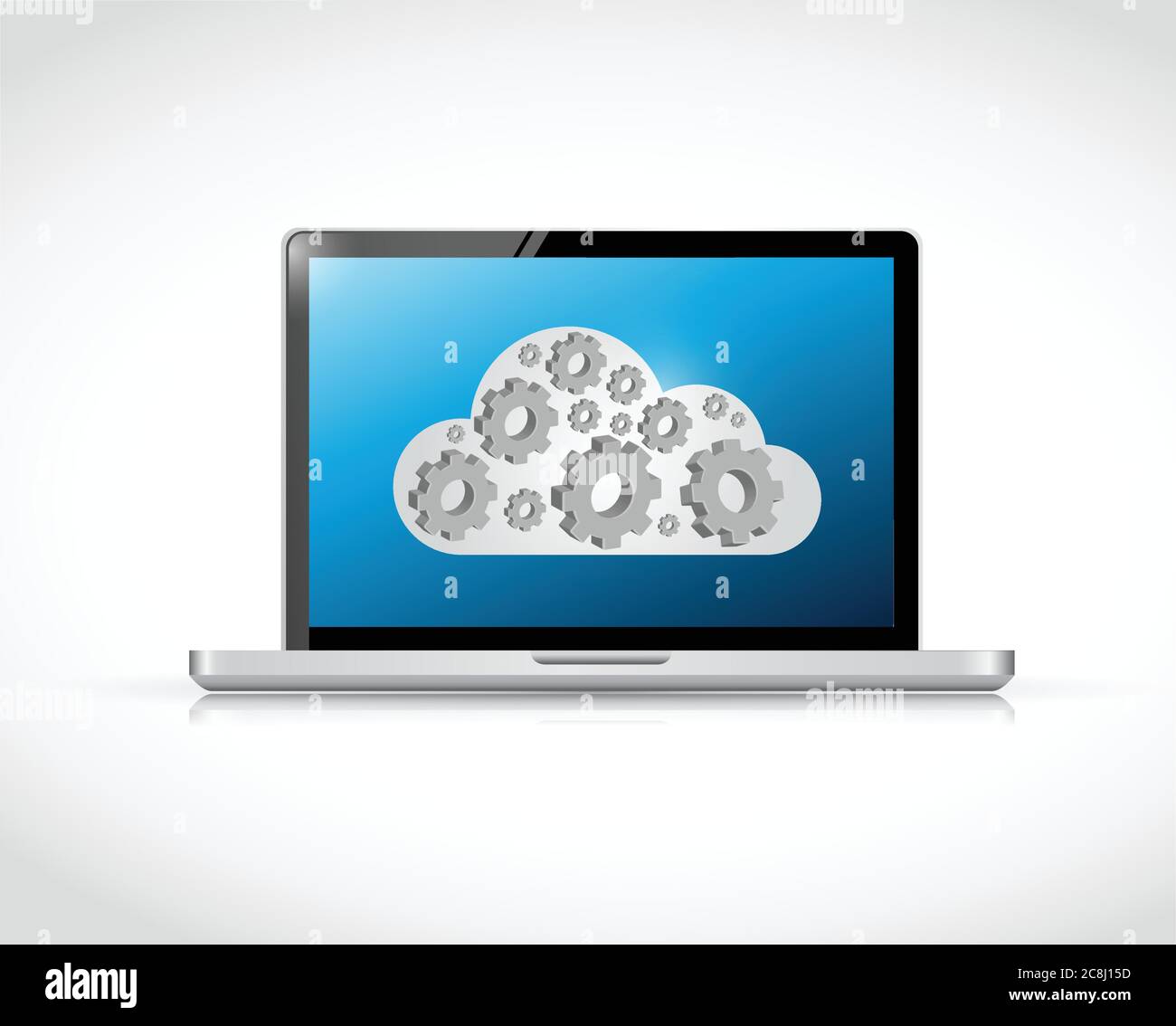 Cloud computing part computer Stock Vector Images - Alamy