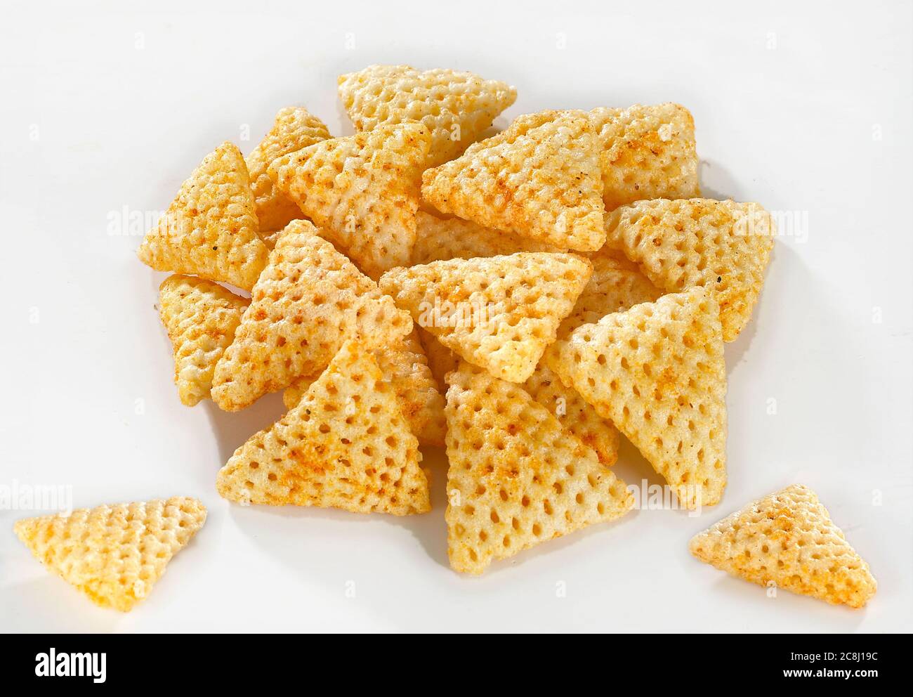 Fried and Spicy Triangle shape Fryums Papad, 3D, Snacks or Fryums ...