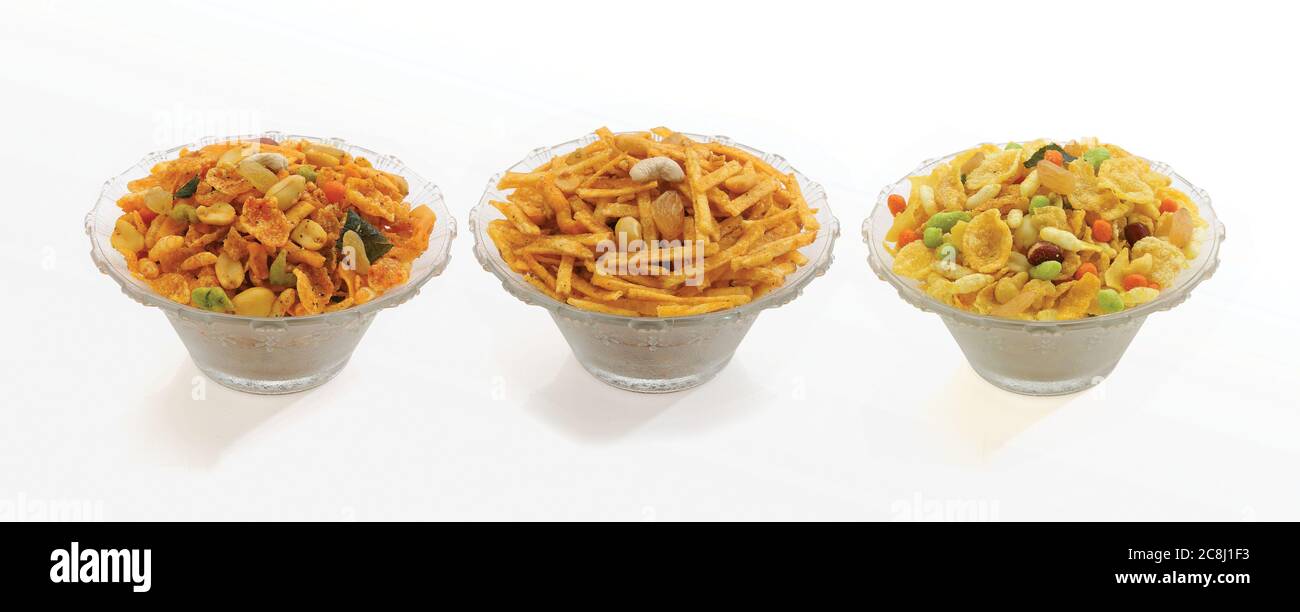 mix chavanu, nimco, fried and spicy farali chevdo, upvas special Stock ...