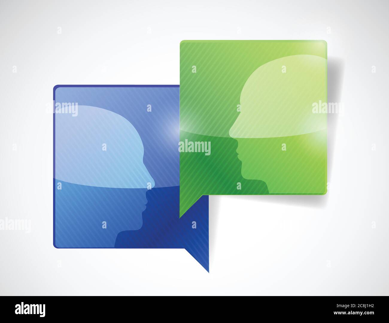 People communication illustration design over a white background Stock ...