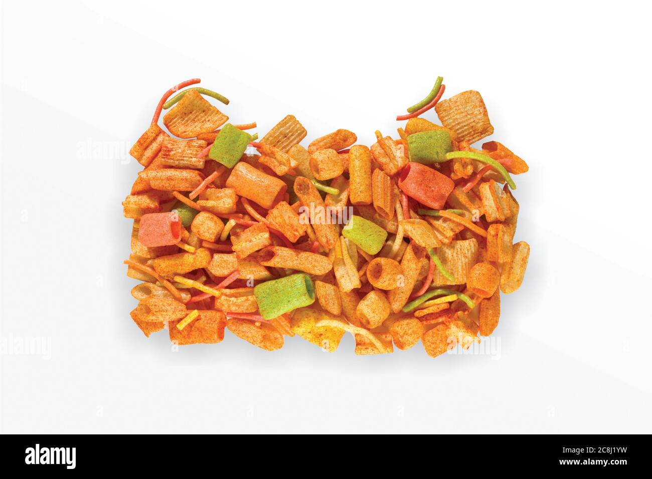 Fried and Spicy mix frymus, cocktail (Khichadi) Colourful, Square, cup ...