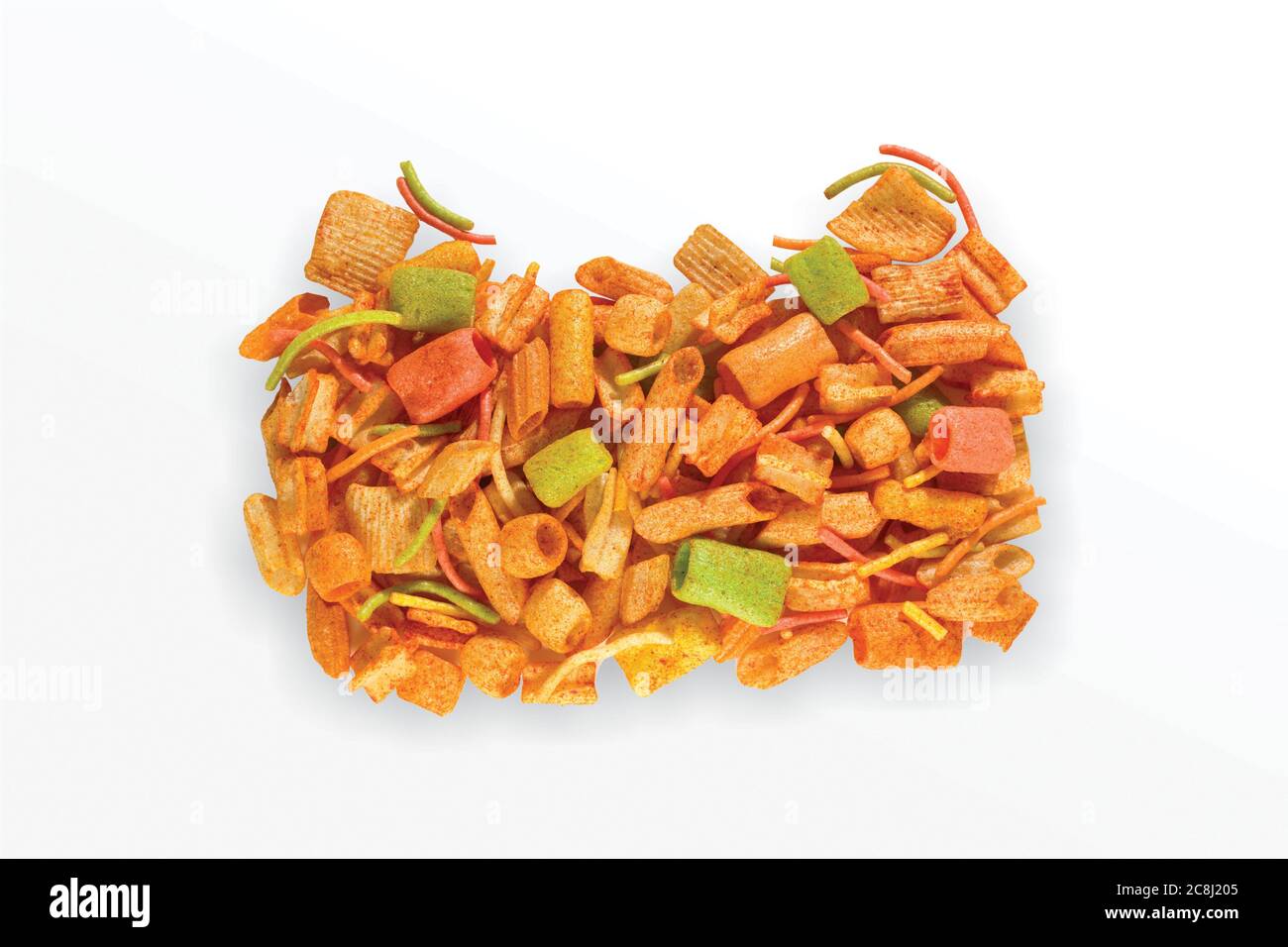 Fried and Spicy mix frymus, cocktail (Khichadi) Colourful, Square, cup ...