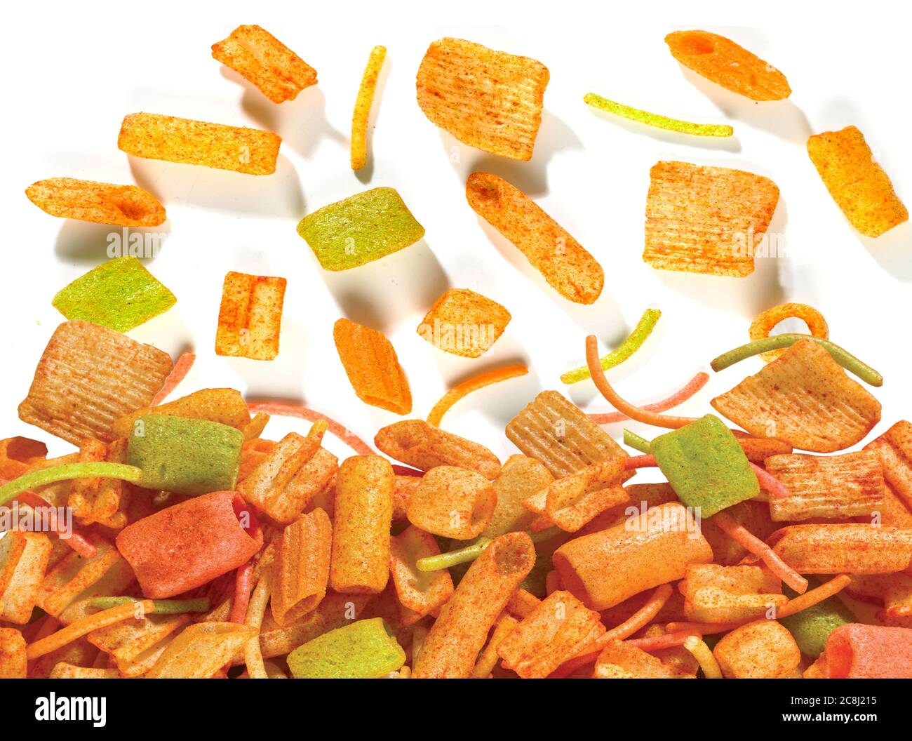 Fried and Spicy mix frymus, cocktail (Khichadi) Colourful, Square, cup ...