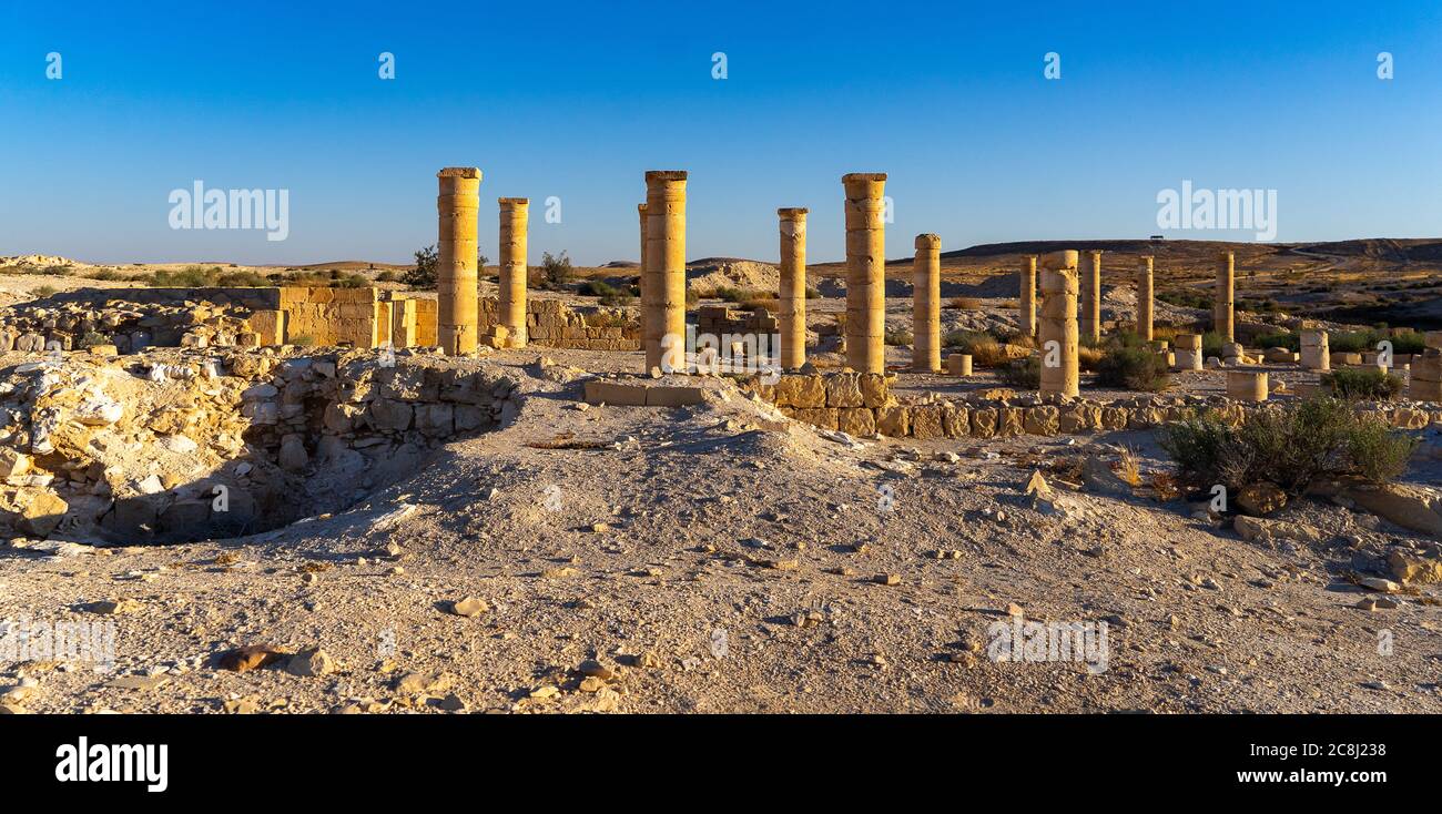 Vacation in Israel for ruins and history in national park of desert ...