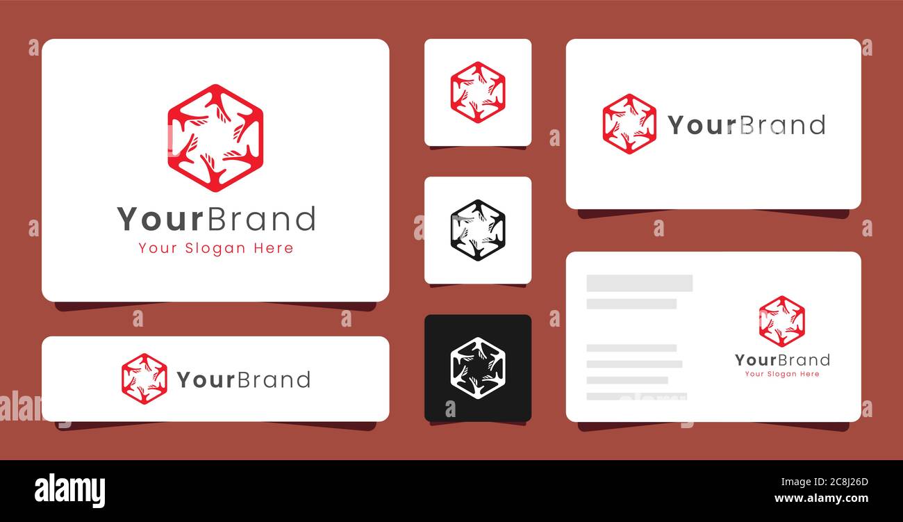 This simple logo design is perfect for charity, donation, organization ...