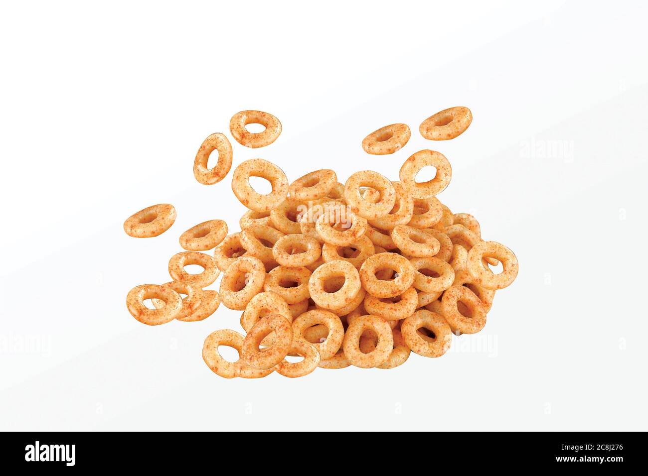 Pile of crispy Corn ring, Cream & Onion snack (Fryums - Frymus) in ...