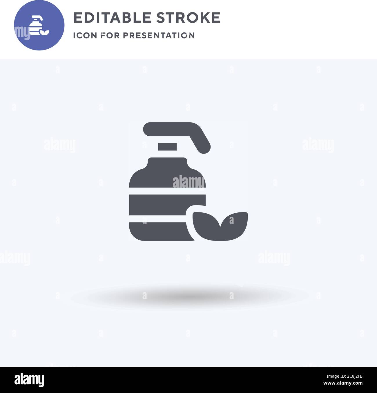 Lotion icon vector, filled flat sign, solid pictogram isolated on white ...