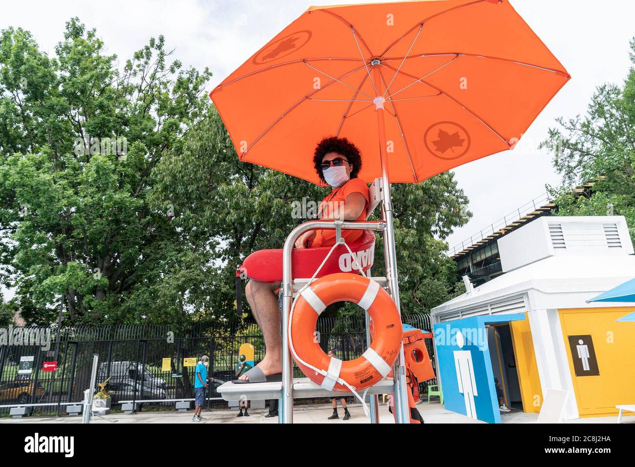 Public swimming pool life guard hi-res stock photography and images - Alamy