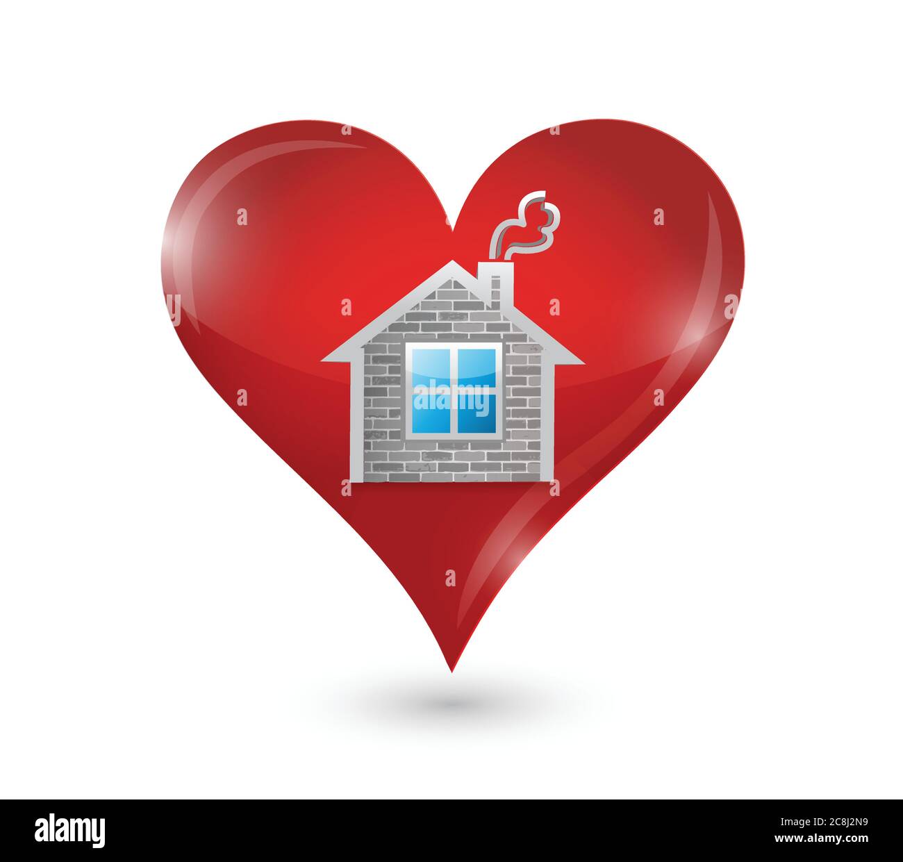 Love your home illustration design over a white background Stock Vector ...