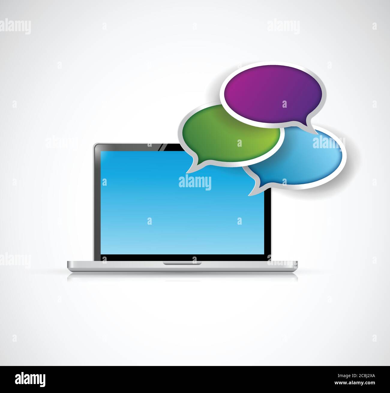 Bubble computer website global Stock Vector Images - Alamy