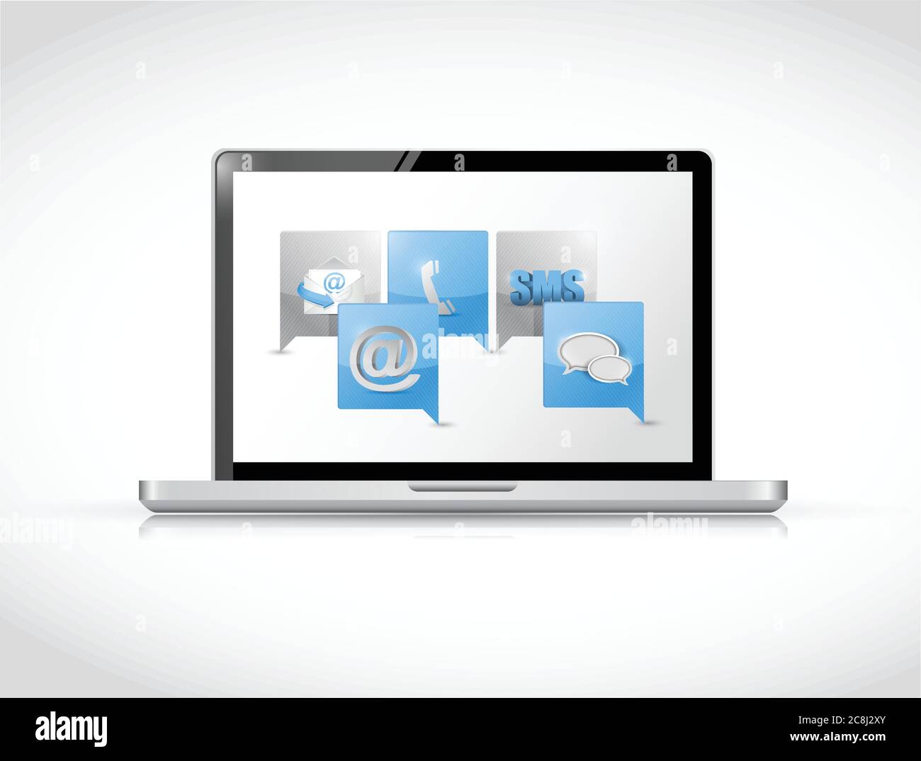 Cartoon laptop computer speech bubble Stock Vector Images - Alamy