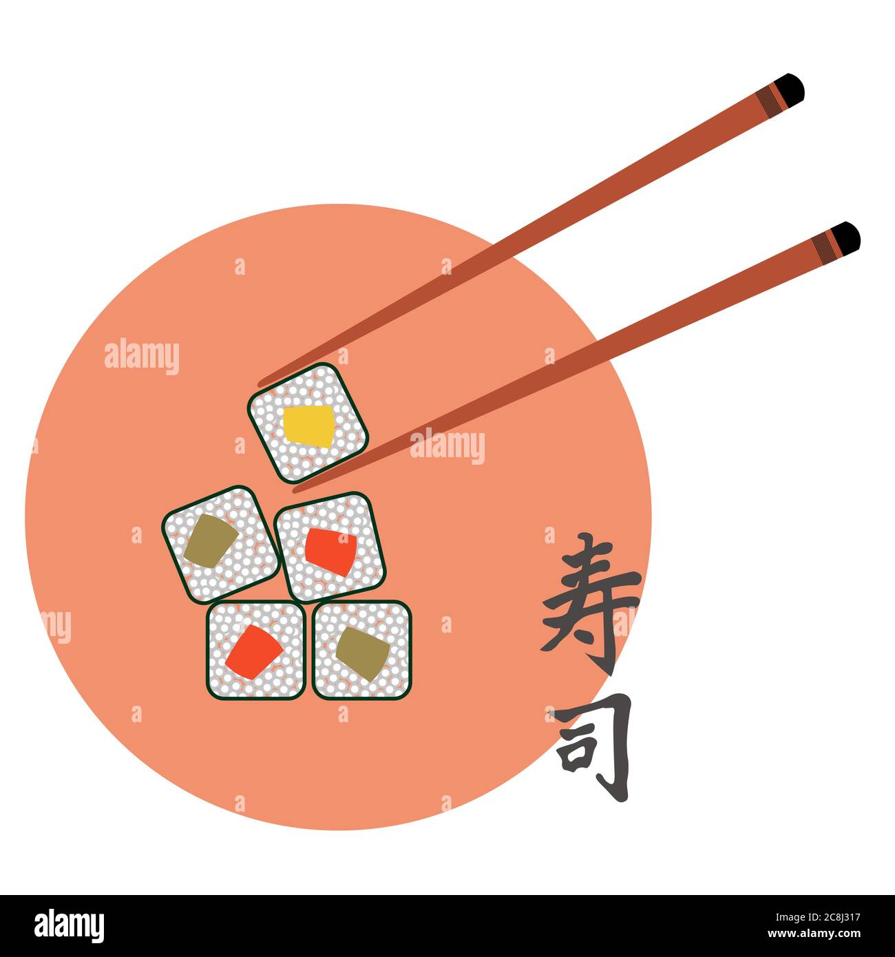 Oriental cuisine vector vectors Stock Vector Images - Alamy