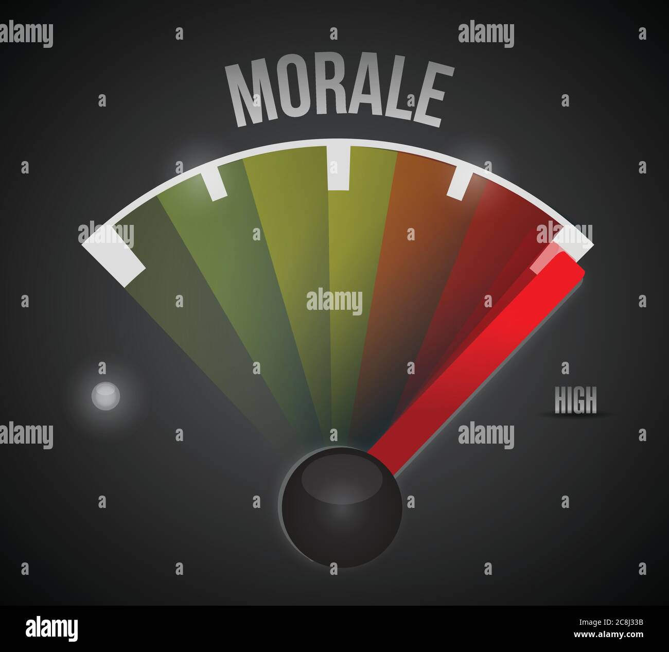 High morale concept illustration design over a black background Stock ...
