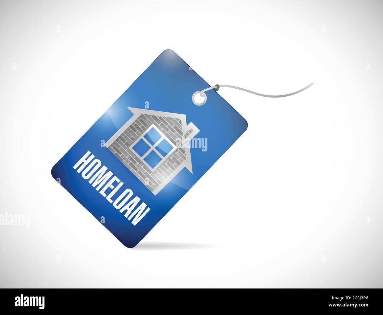 Home loan tag illustration design over a white background Stock Vector ...
