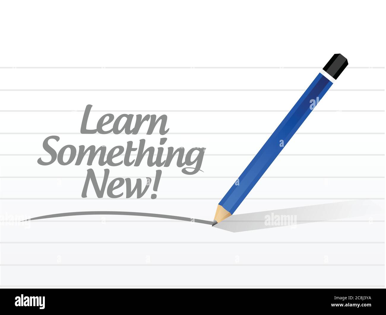Learn something news illustration design over a white background Stock ...
