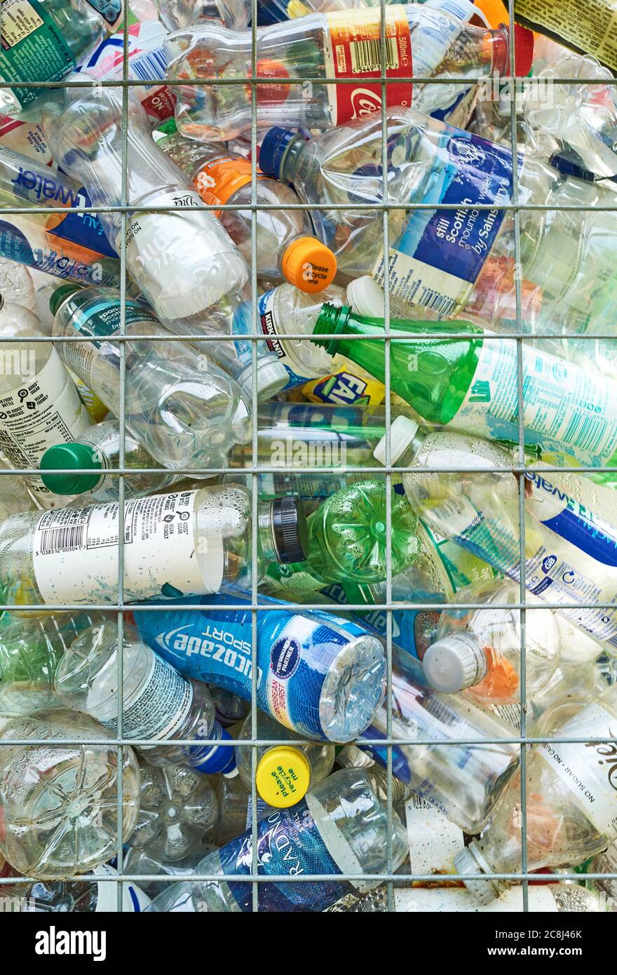 Collection of empty plastic botles Stock Photo - Alamy