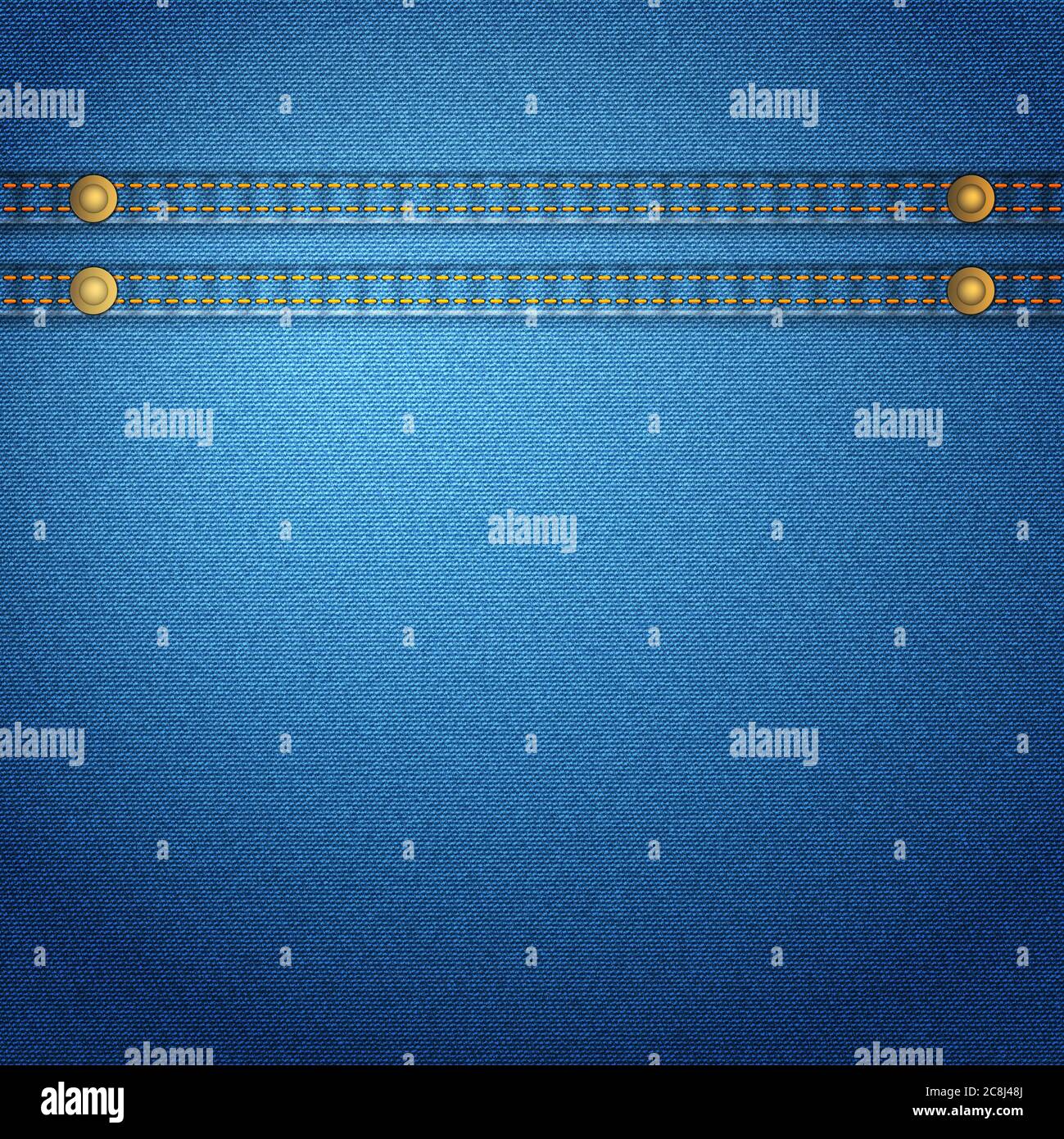 Blue denim background with stitch. Vector illustration Stock Photo - Alamy